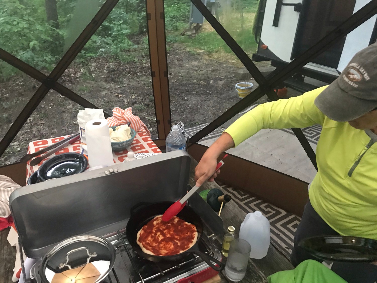 Camp Pizza – Three Ways – A Less In Tents Life